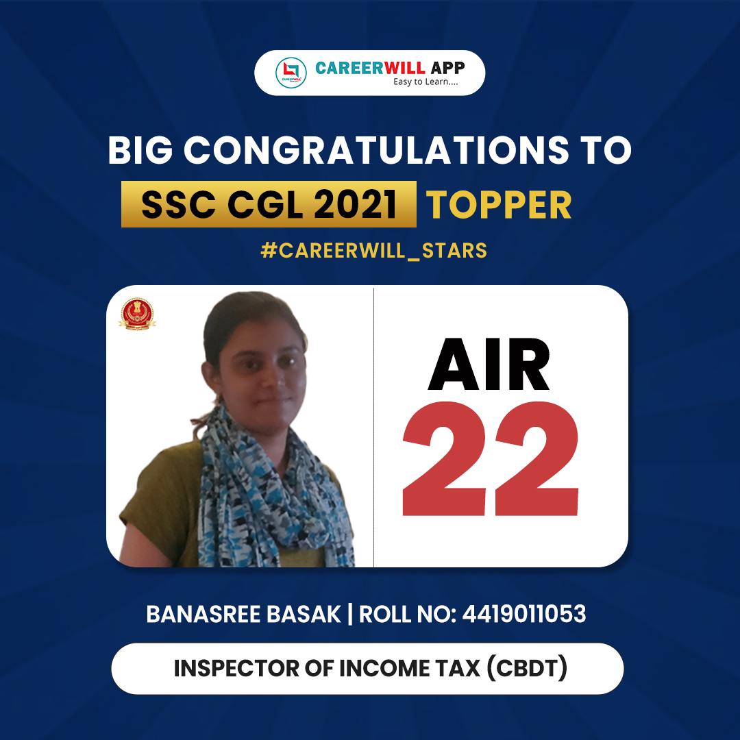 SSC CGL Final Result 2021-22 Out, Careerwill Toppers